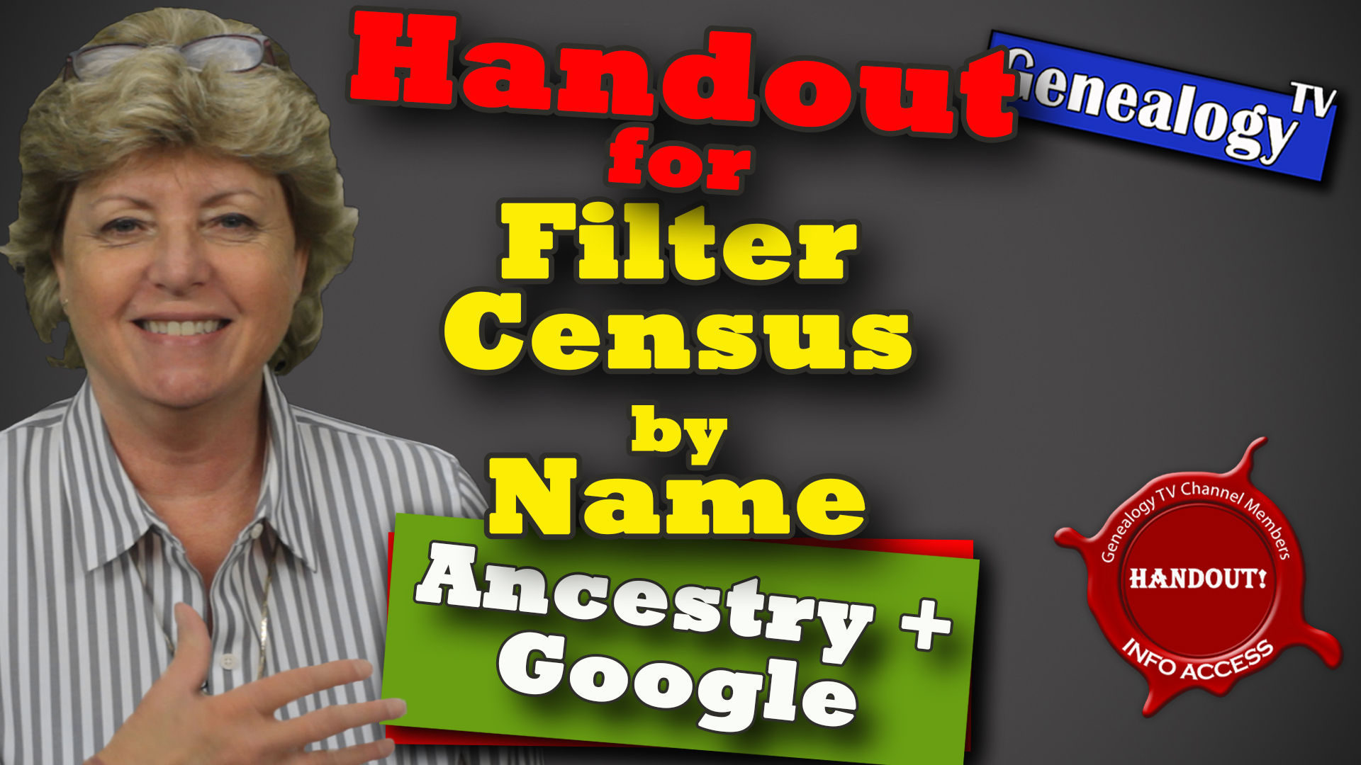HANDOUT For FIND MORE ANCESTORS Filter U S Census By Name Using