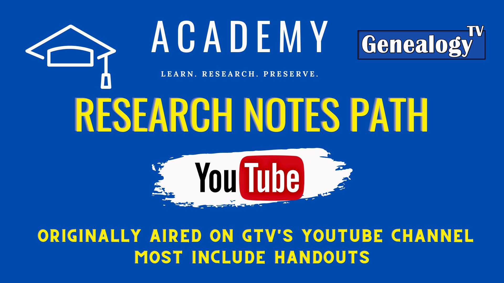 Research Notes – This Skill A Game-Changer – Genealogy TV
